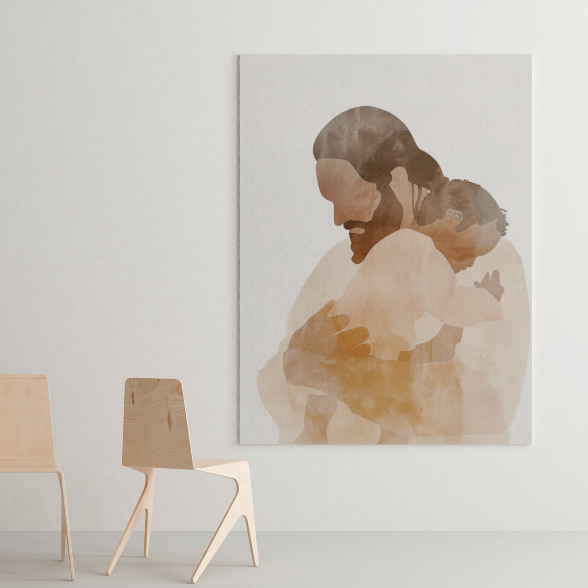 Jesus Christ's Embrace Canvas or Poster Christian Wall Art, Jesus and ...