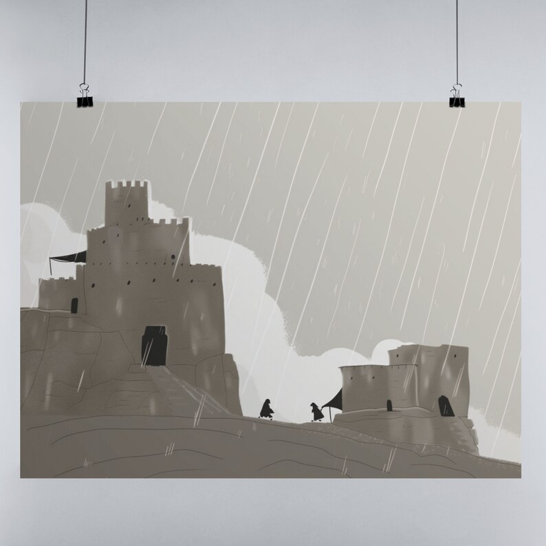 Parable of the Two Builders Canvas or Poster Christian Wall Art, Bible ...