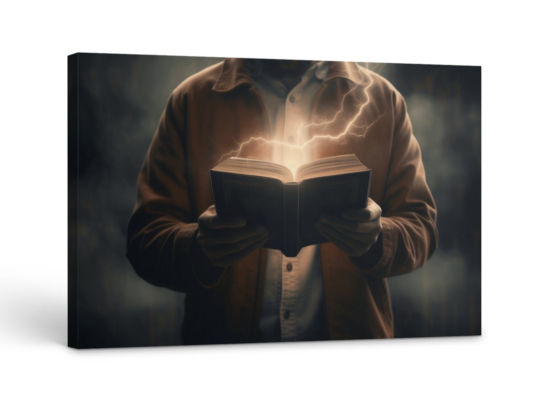 The Holy Bible Canvas or Poster Christian Wall Art, Bible Verse Wall ...