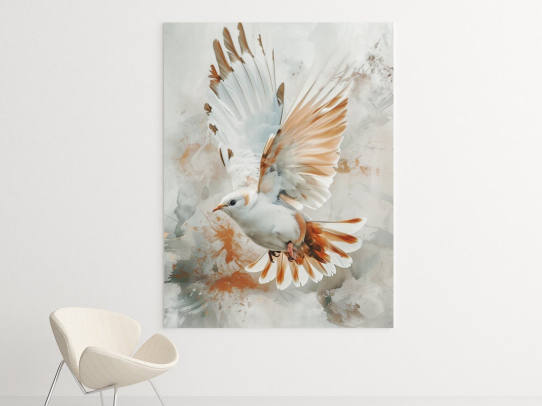 The Holy Spirit Canvas or Poster Christian Wall Art, Bible Verse Wall ...