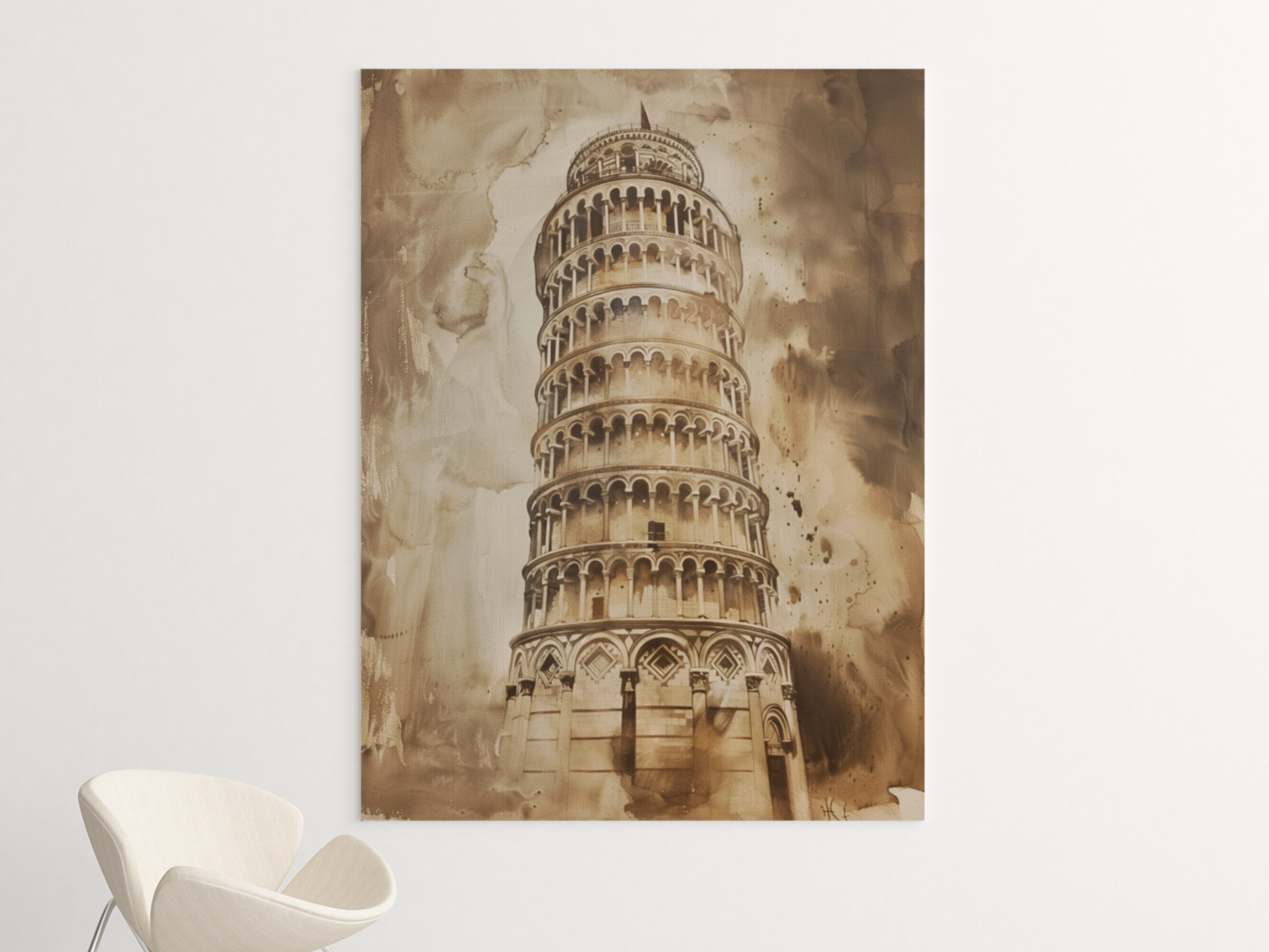The Tower of Babel Canvas or Poster Christian Wall Art, Bible Verse ...