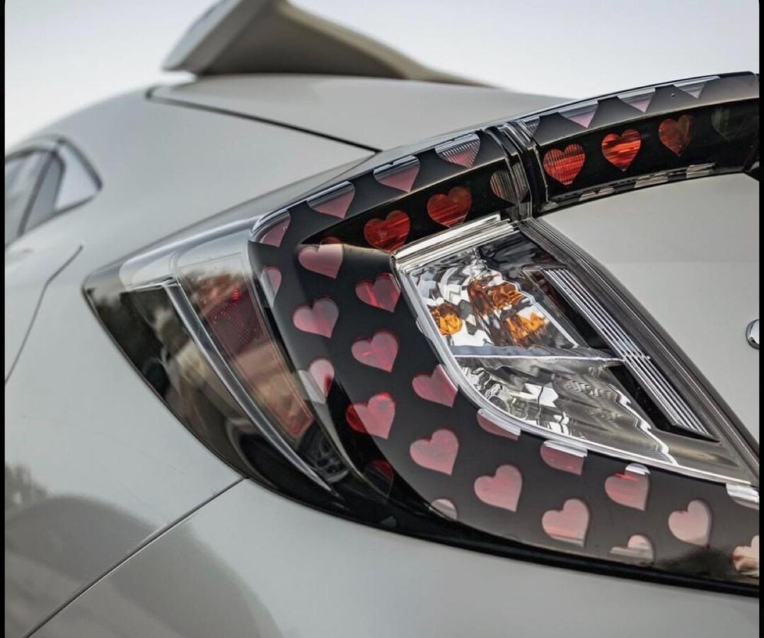 Tail Light Decal Hearts - Etsy