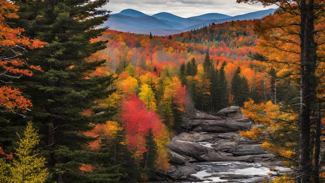 Adirondack Stream Wallpaper - Etsy
