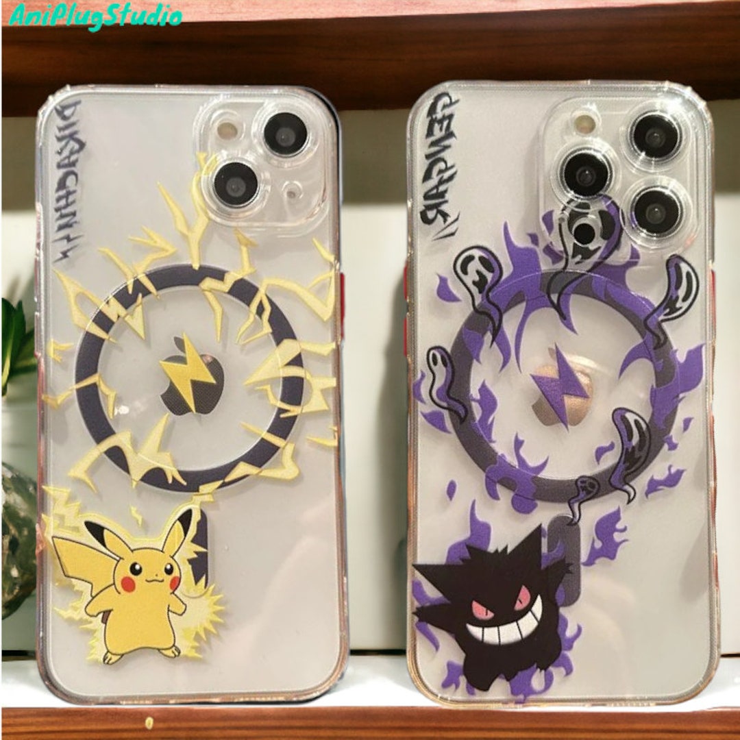 Japanese Anime Phone Case, Anime Phone Case, Gengar Phone Case, Pikachu ...