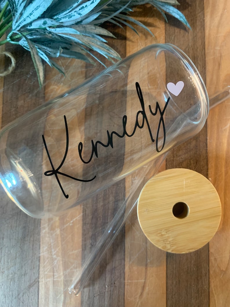 Personalized Name Iced Coffee Cup With Lid and Straw, Custom Beer Can ...