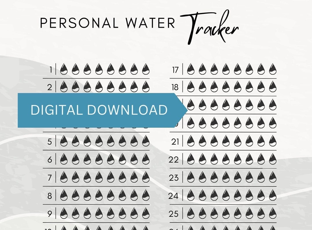 Water Intake Challenge | Personal Water Challenge, Water Tracker ...
