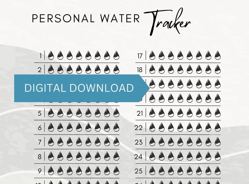 Water Intake Challenge | Personal Water Challenge, Water Tracker ...