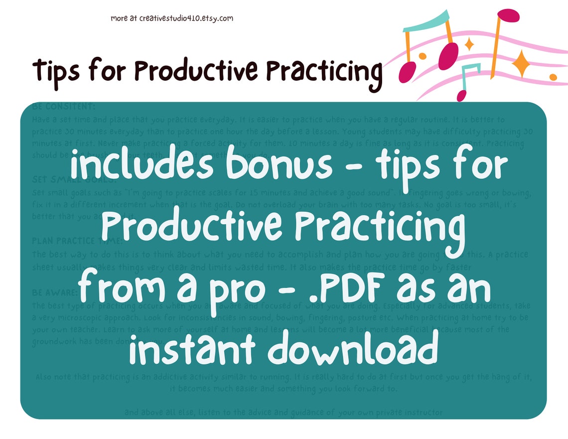 Music Practice Sheet | Etude Ninja, Music Practice Tracker, 100 Days of ...