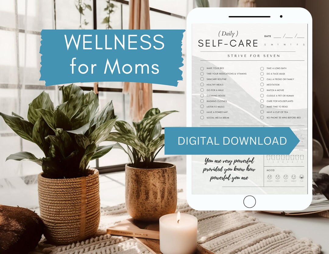 Self-care Tracker | Print on Demand, Self-care Checklist, Wellbeing for ...