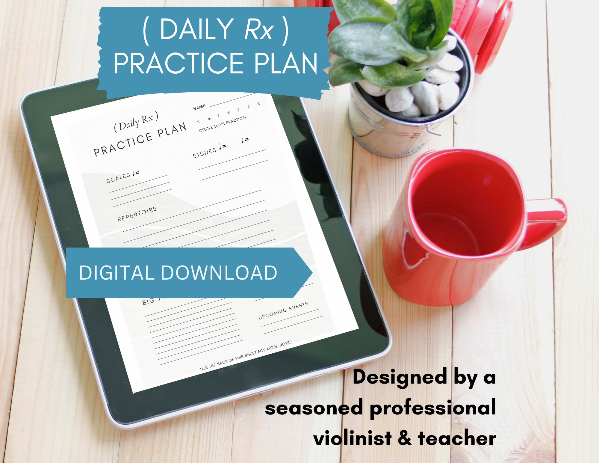 Music Practice Sheet | Digital Download | Music Teacher, Music Students ...