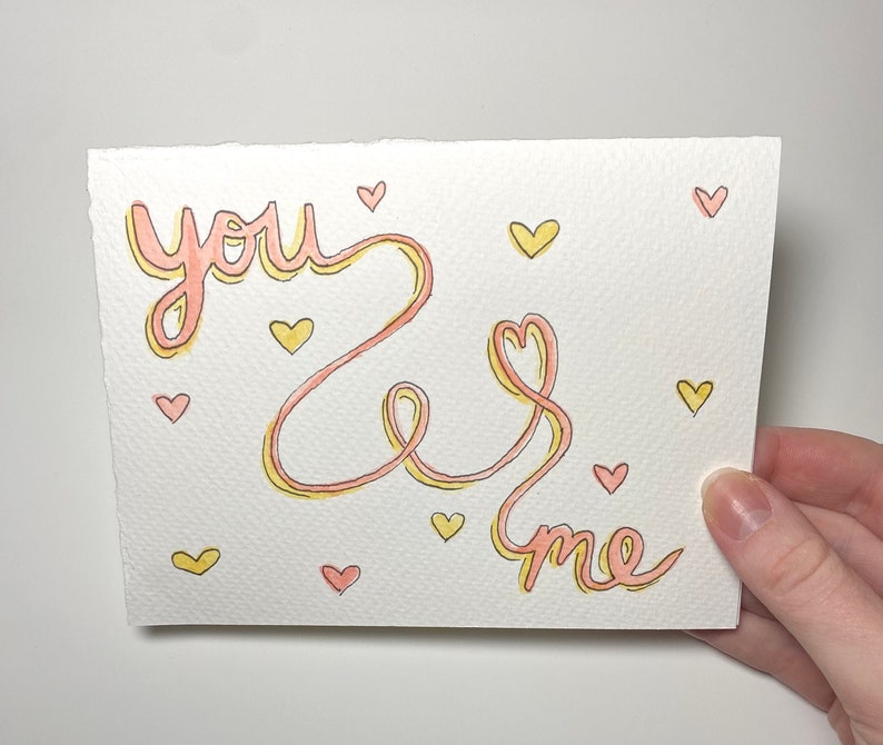 Invisible String Taylor Swift Valentine's Day Handmade Watercolor ...