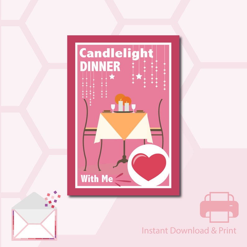 Candlelight Dinner - Experience Gift Card - Valentine's Day - Romance ...