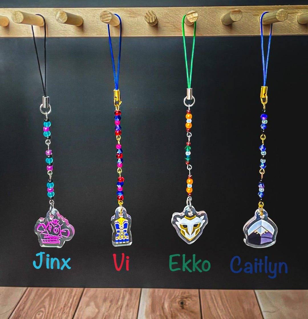 Arcane Inspired Acrylic Charms | Phone Bag Car Charm | Cute Accessories ...
