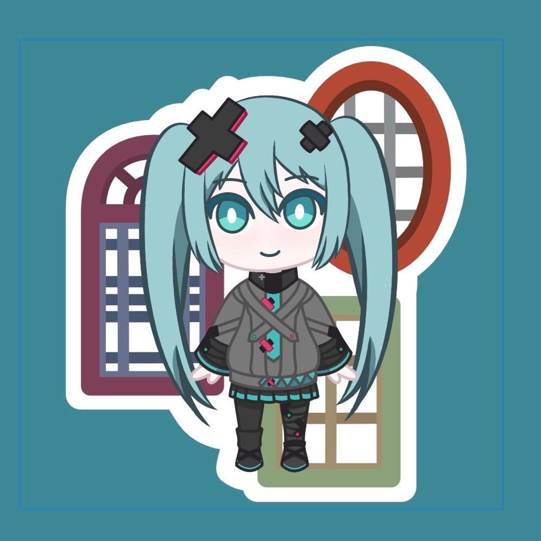 PJSK Movie Hatsune Miku Die Cut Sticker | Weatherproof Matte Anime ...