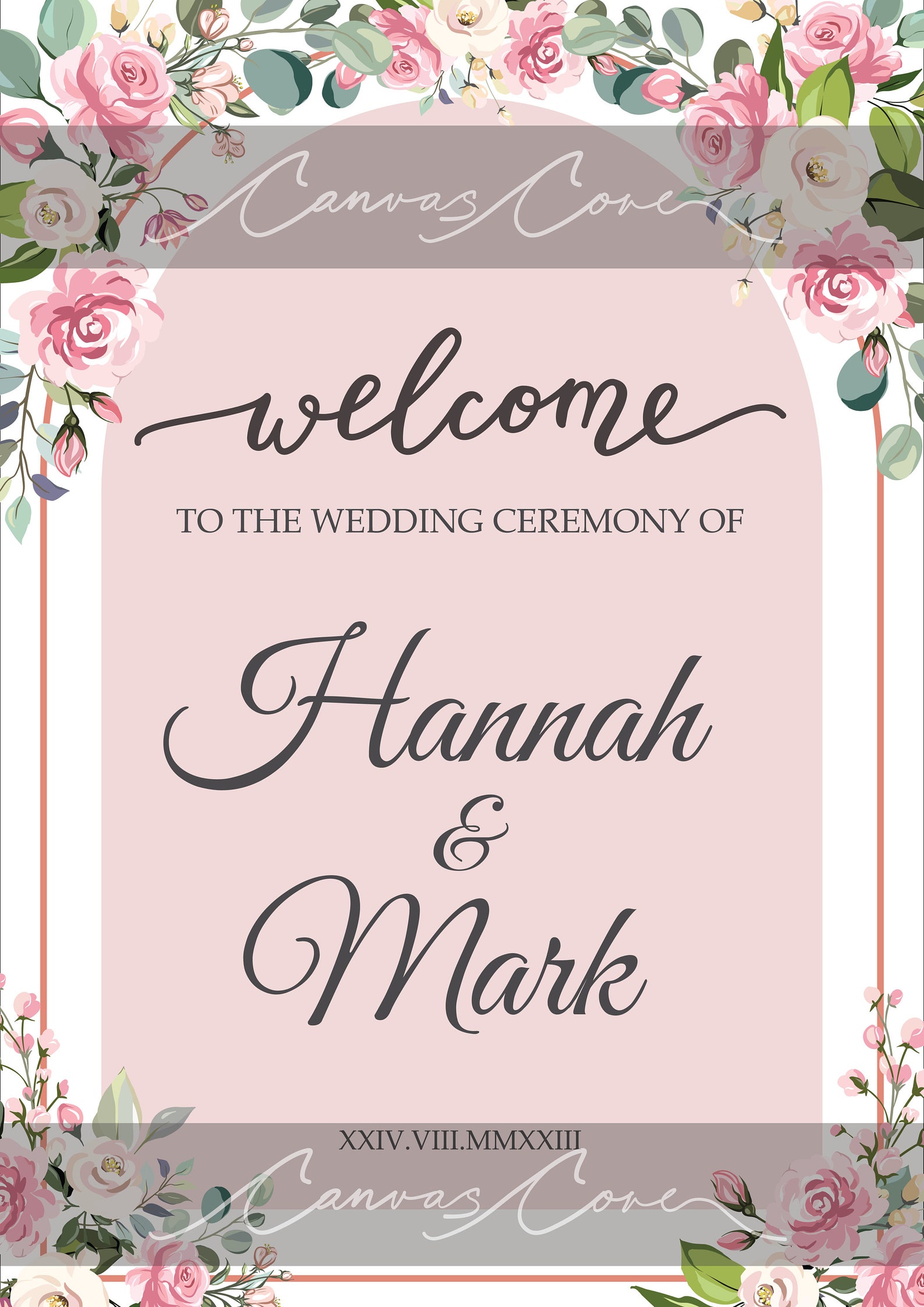 Custom Wedding Welcome Board - Etsy