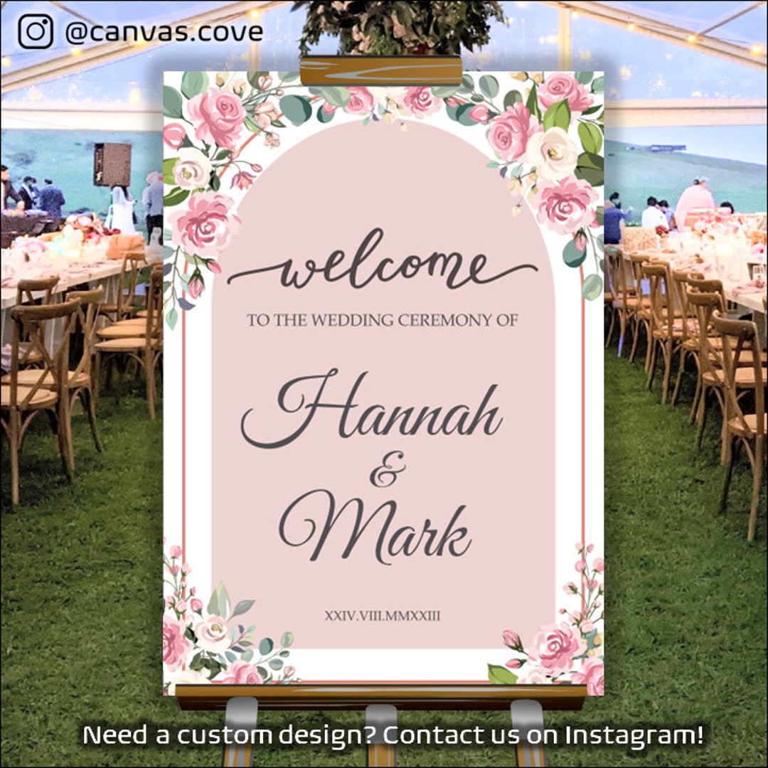 Custom Wedding Welcome Board - Etsy