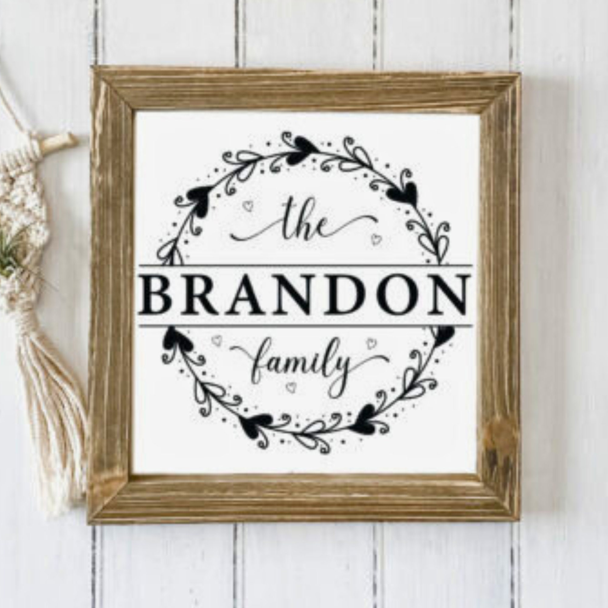 Family Name Monogram Svg Bundle Last Family Name, Split Monogram SVG ...