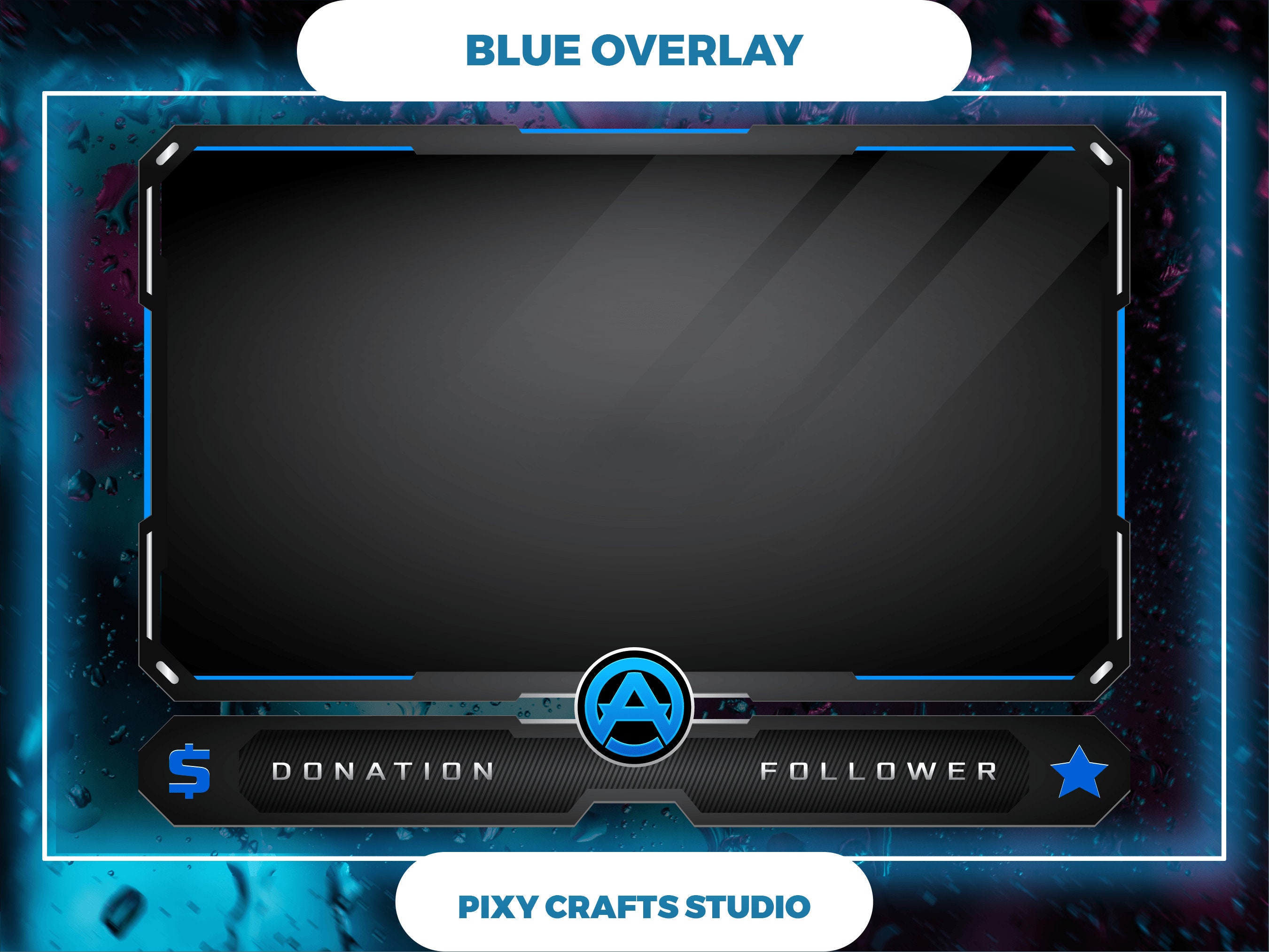 Twitch Static Stream Package | Overlay, Background, Panels, Alerts ...