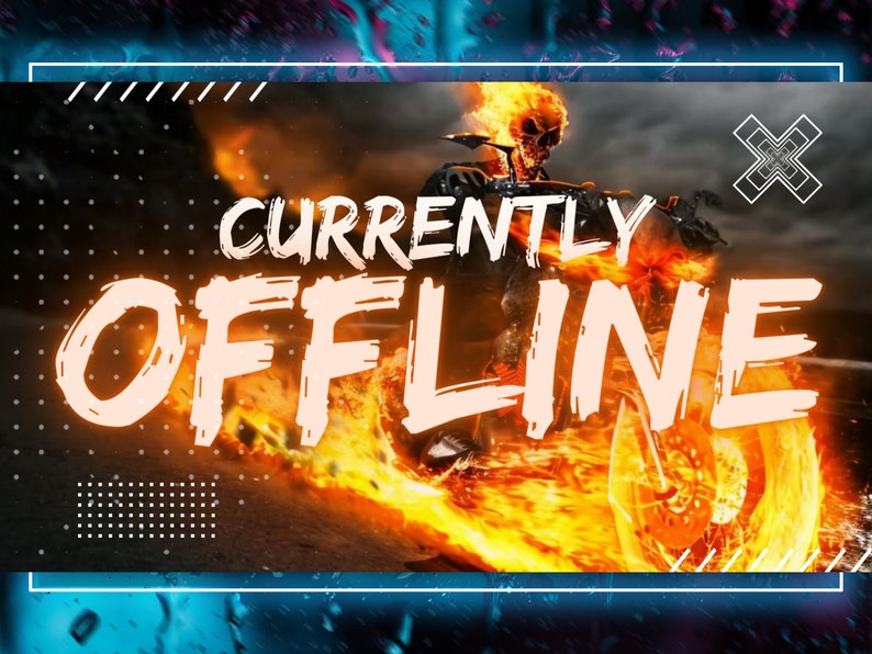 Animated Ghost-rider Stream Package | Gaming Overlay | Skeleton Design ...