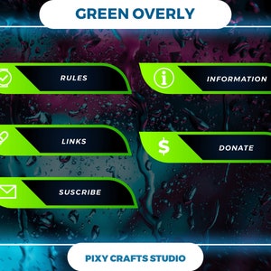 Animated Twitch Overlay Green Package Stream Overlay | Animated Twitch ...