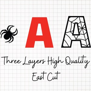 Spider Alphabet SVG, Spider Font SVG, Spider Font,spider Web Font ...