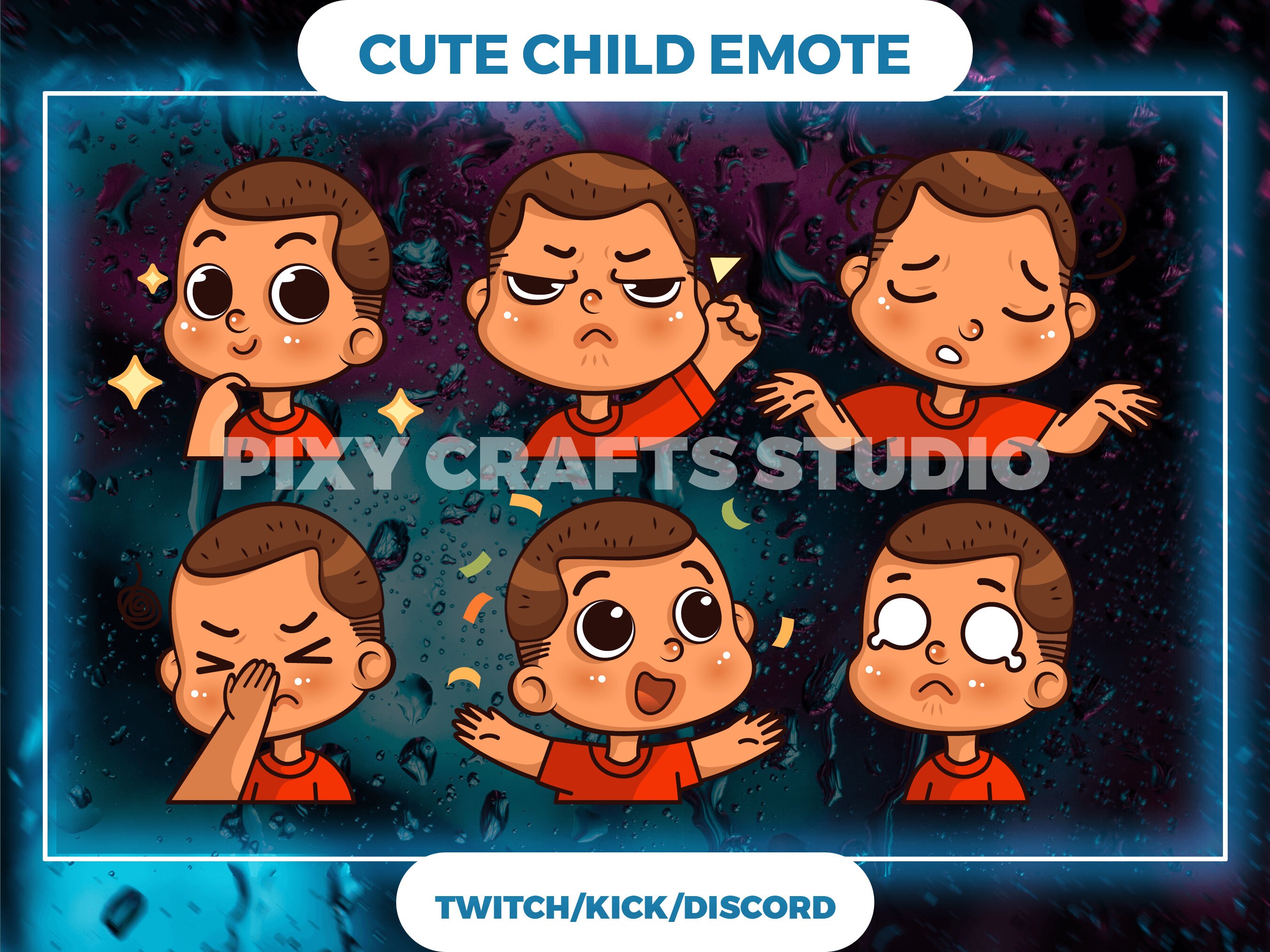 Child Emotes | Chibi Emotes | Black Eyes | Twitch Emotes | Young Emotes ...