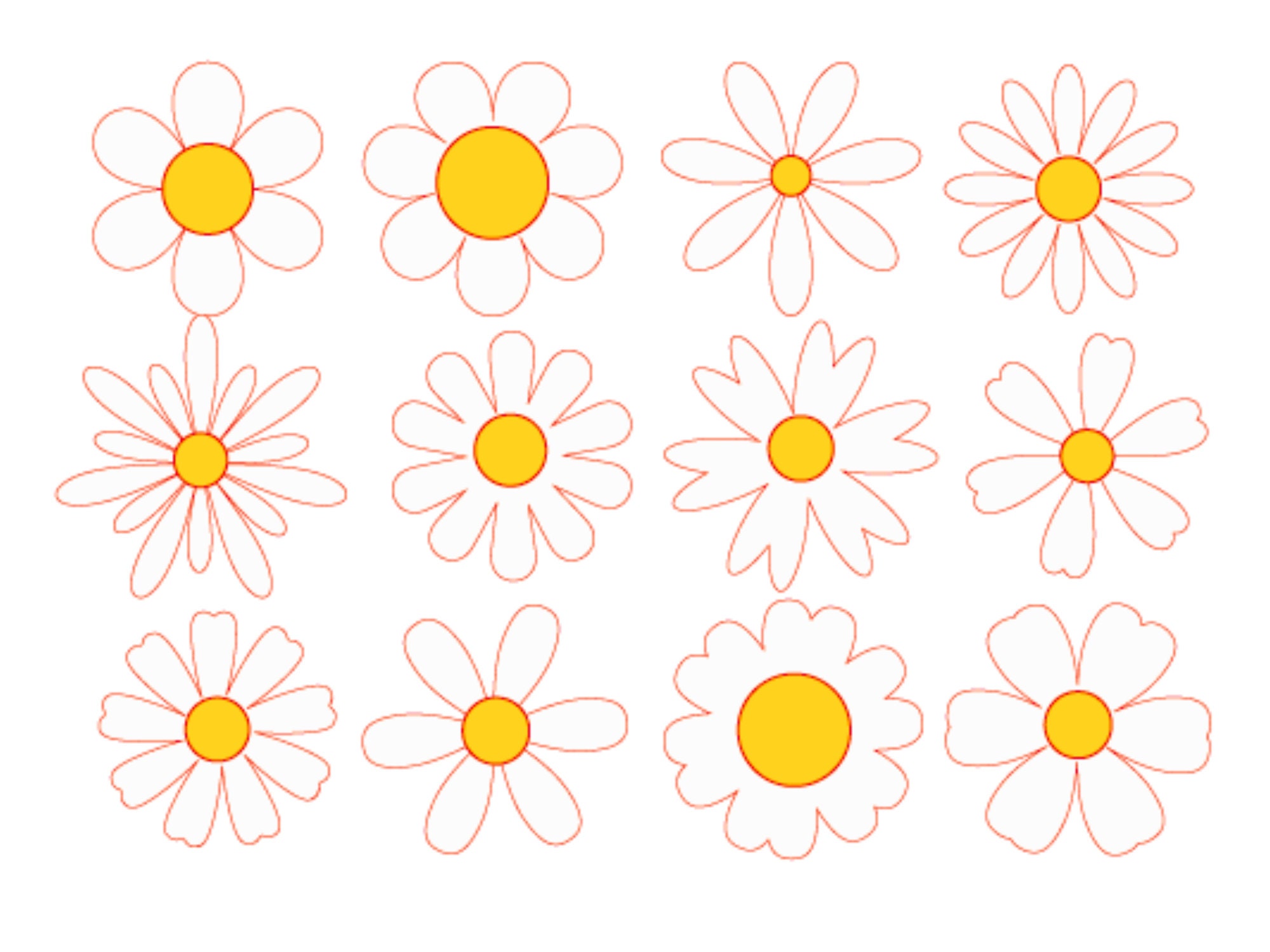 Daisy Flower SVG Bundle for Cricut, Flowers Clipart, Floral Svg, Spring ...
