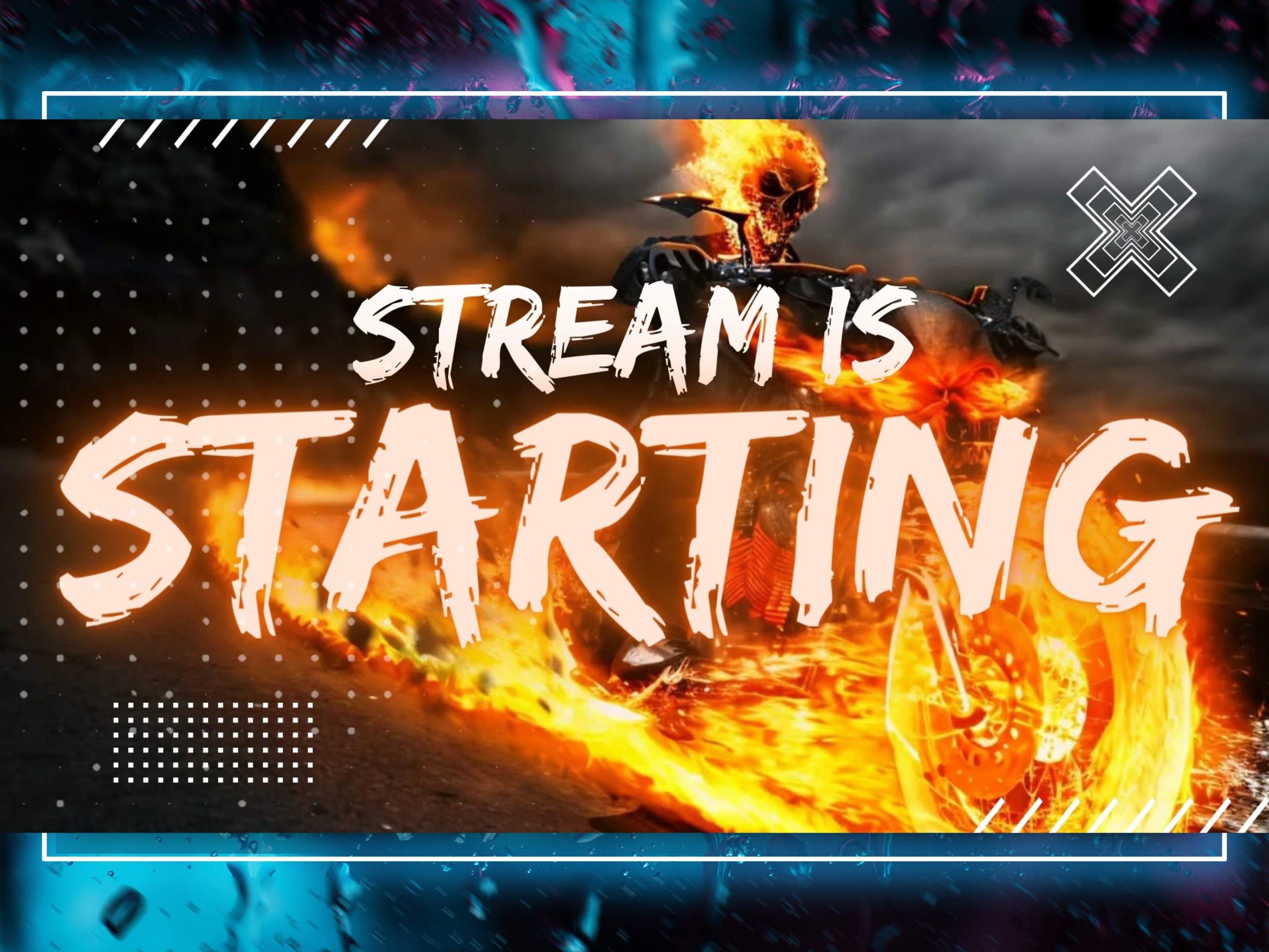 Animated Ghost-rider Stream Package | Gaming Overlay | Skeleton Design ...