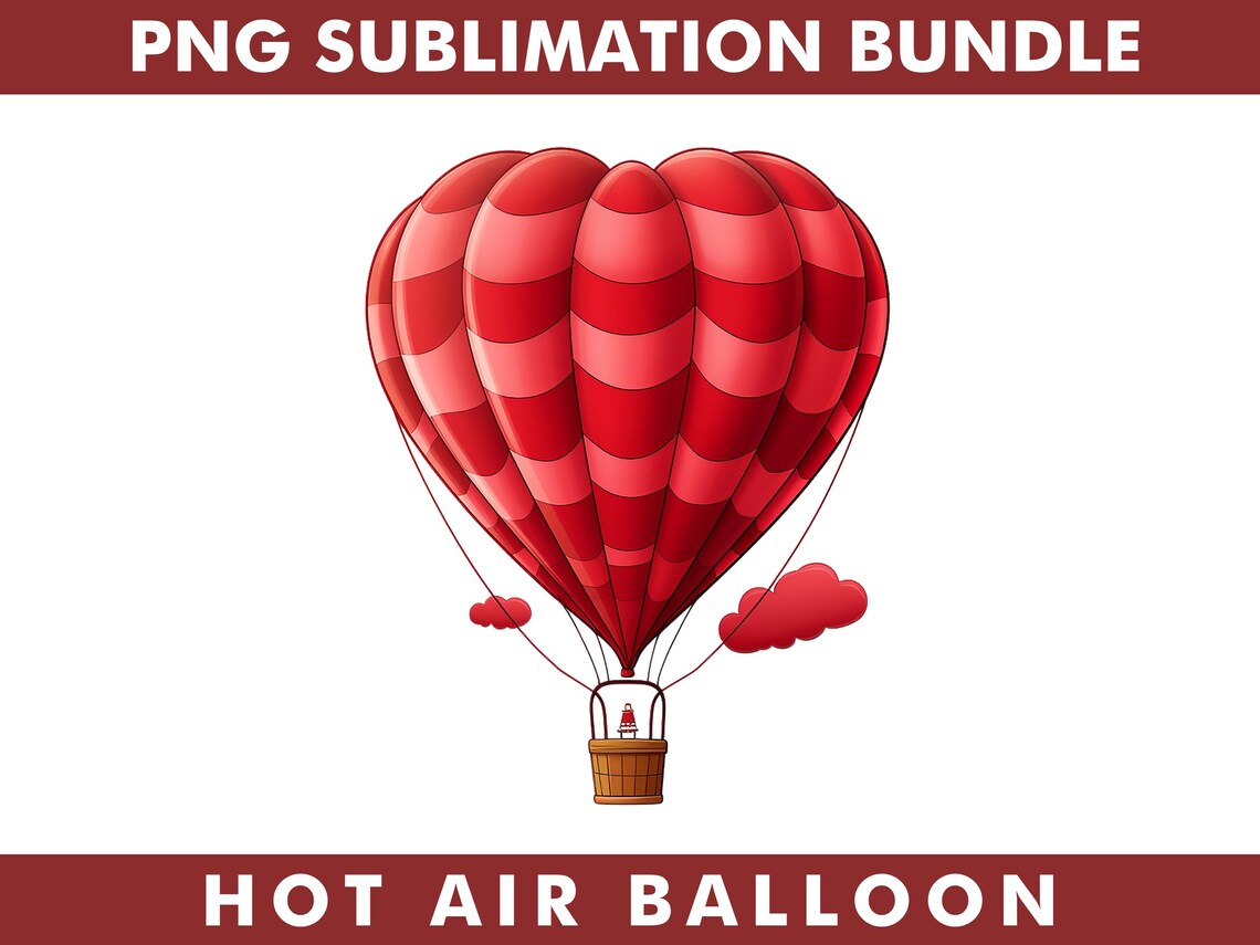 Valentines Hot Air Balloon Clipart,heart Balloon Clipart,wedding ...