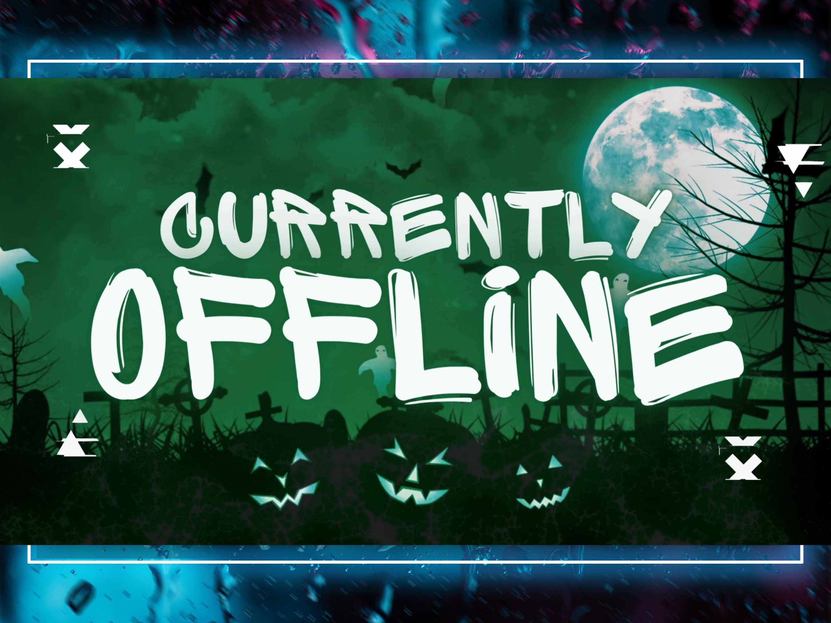 Animated Ghost Overlay Twitch Bundle A Captivating Moon and Halloween ...