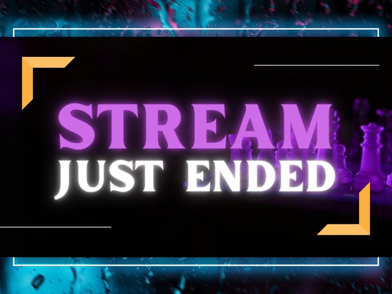 Animated Chess Stream Overlay Set | 30 Panels | 4 Screens | Instant ...