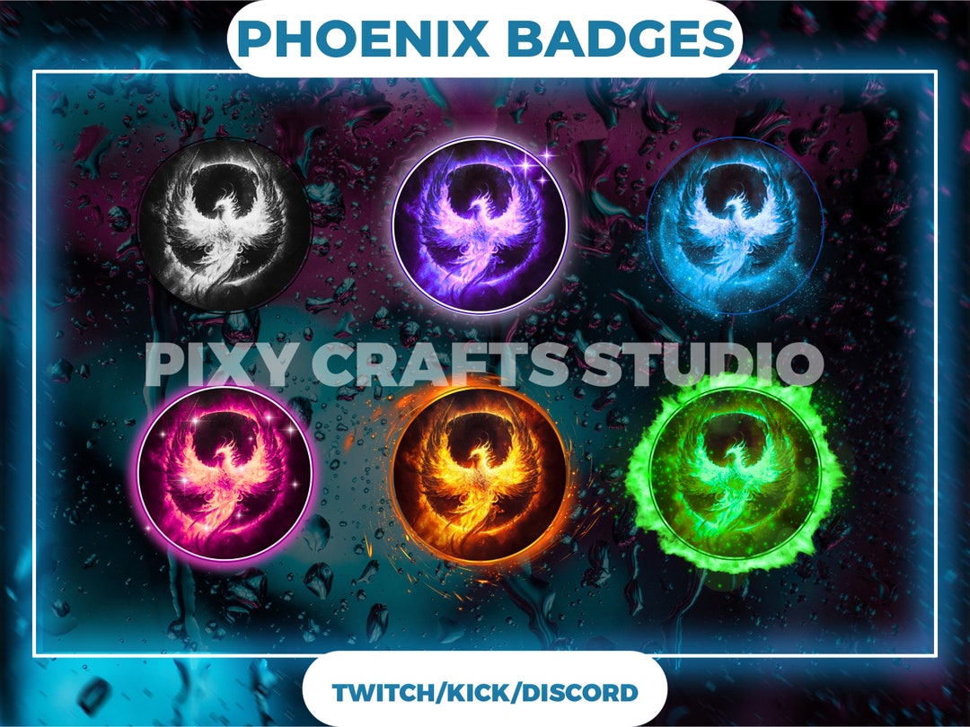 Adorable Phoenix Sub/bit/streamer Twitch Badges: A Set of Badges ...