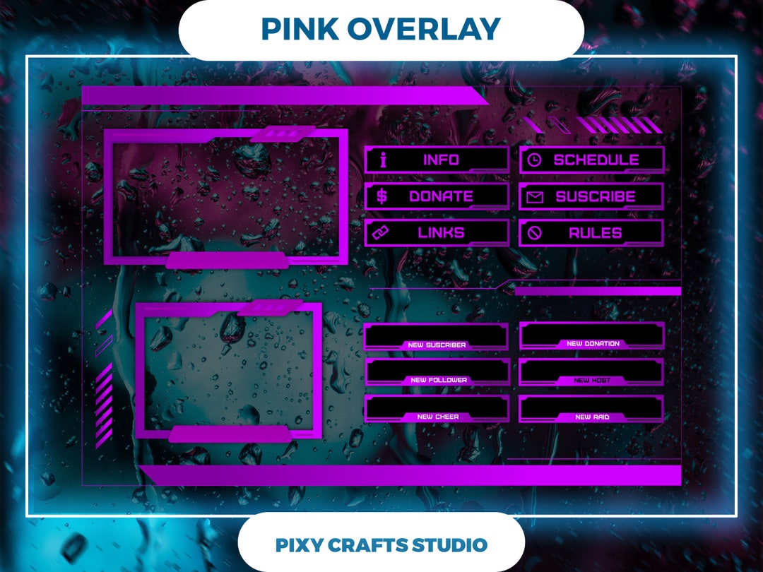 Pink Animated Stream Bundle for Twitch | Complete Package Including ...