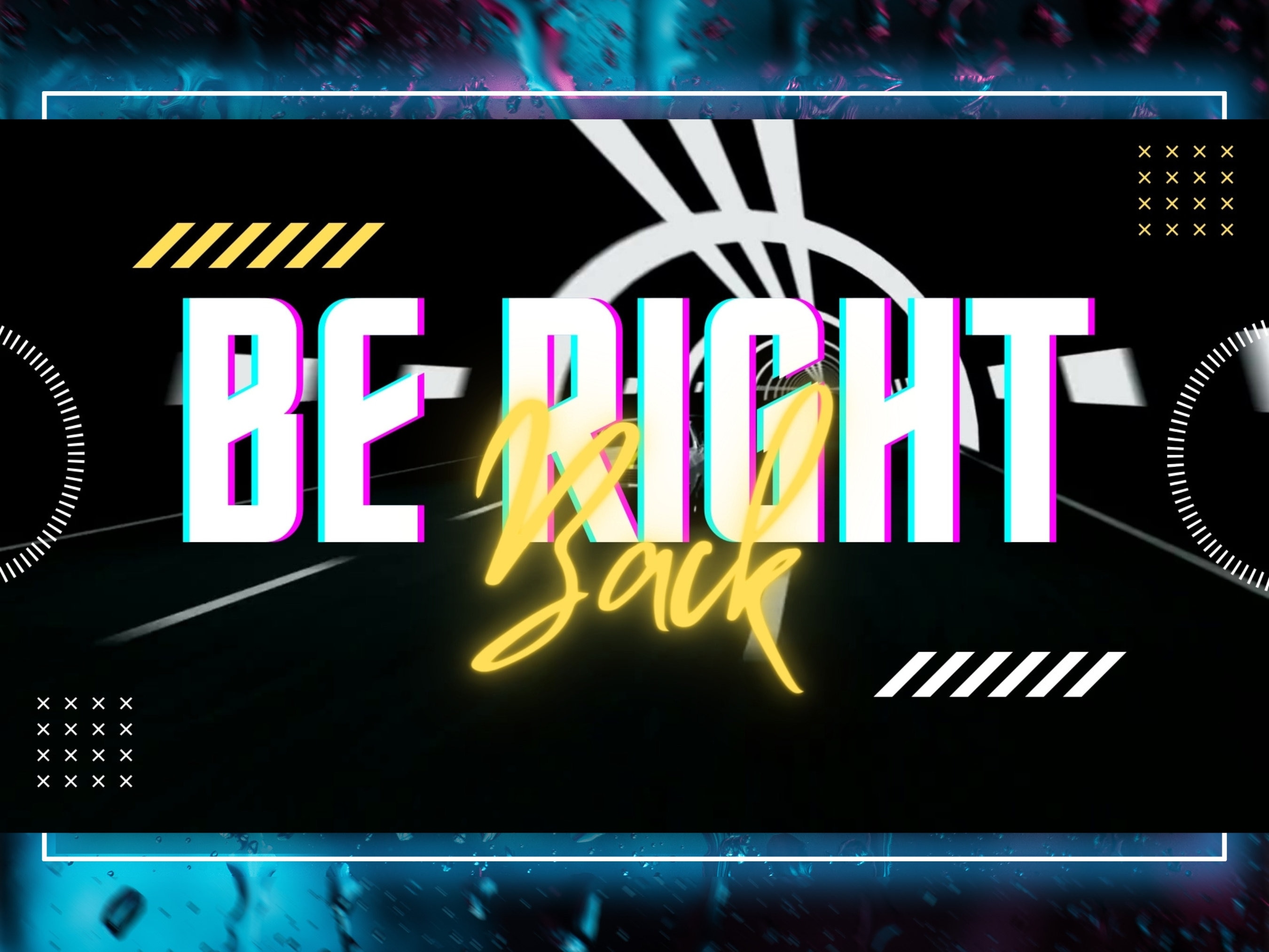 Animated 80's Mustang Twitch Overlay | Vintage Car Overlay Stream ...