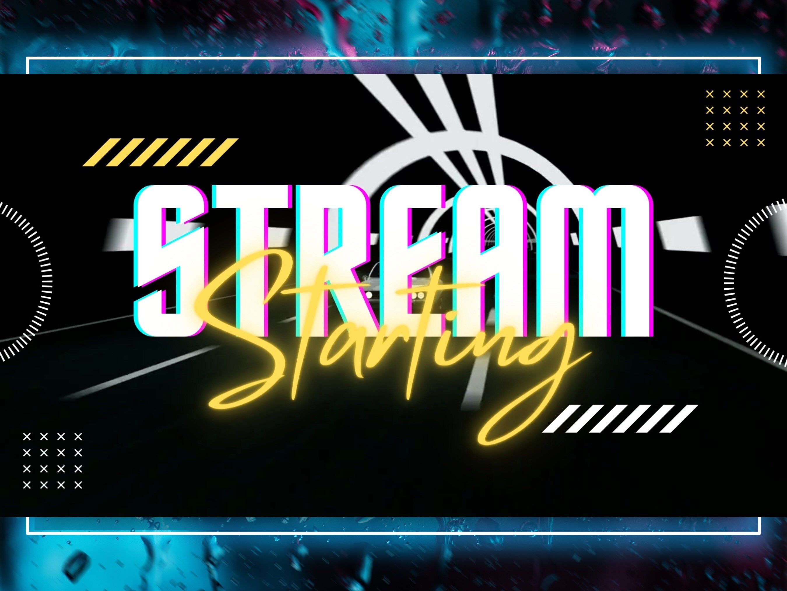 Animated 80's Mustang Twitch Overlay | Vintage Car Overlay Stream ...