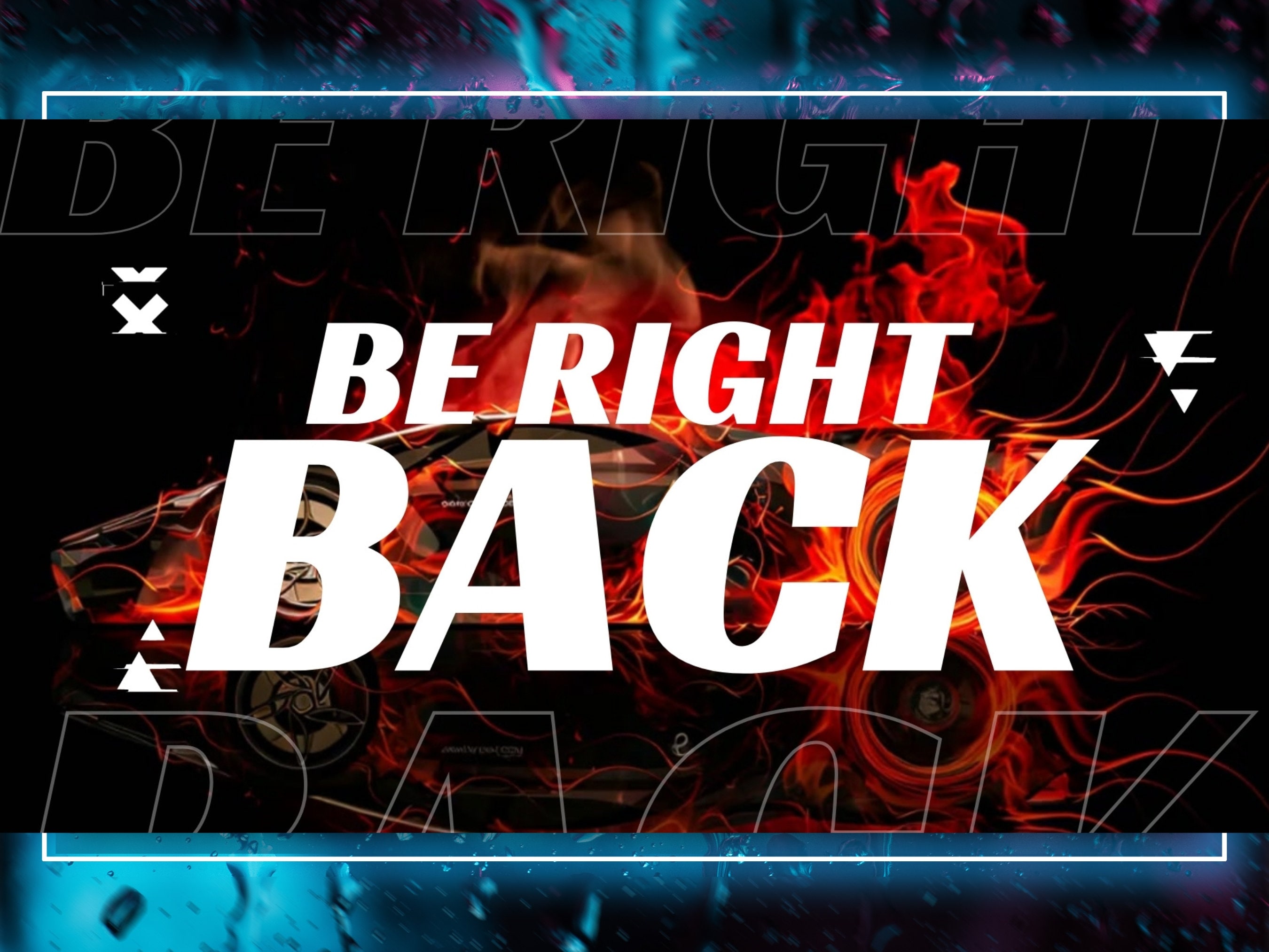 Car Animated Stream Package / Racing Aesthetic / Cars Theme / Fire ...