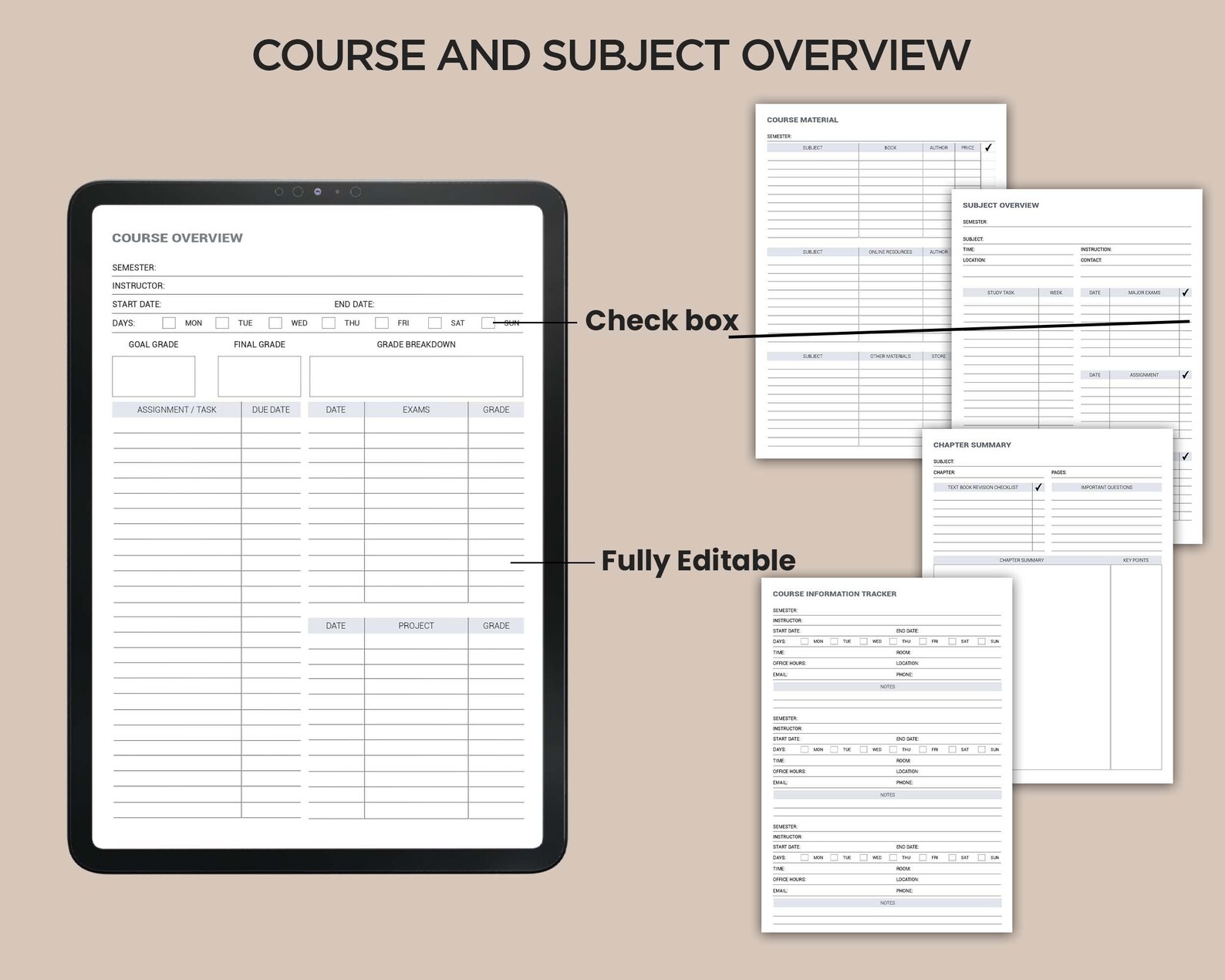 Student Planner Printables, Student Planner Print,printable Student ...
