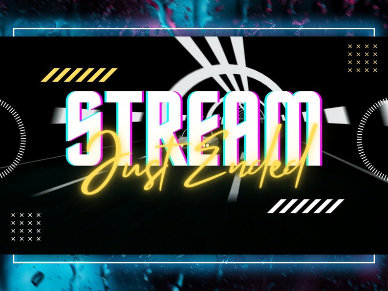 Animated 80's Mustang Twitch Overlay | Vintage Car Overlay Stream ...