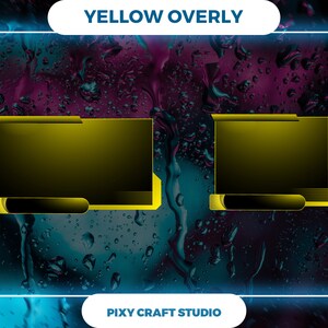 Unlock Animated Yellow Stream Panels With A Twitch Webcam Overlay for ...