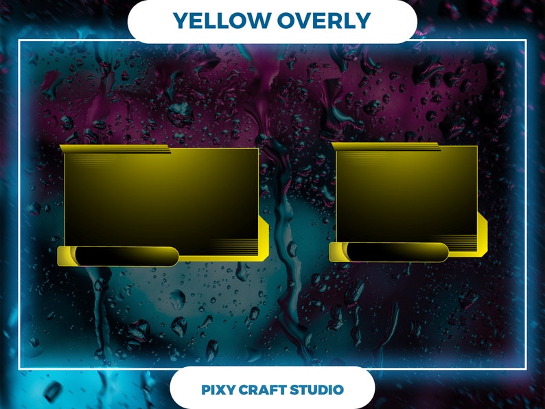 Unlock Animated Yellow Stream Panels With A Twitch Webcam Overlay for ...