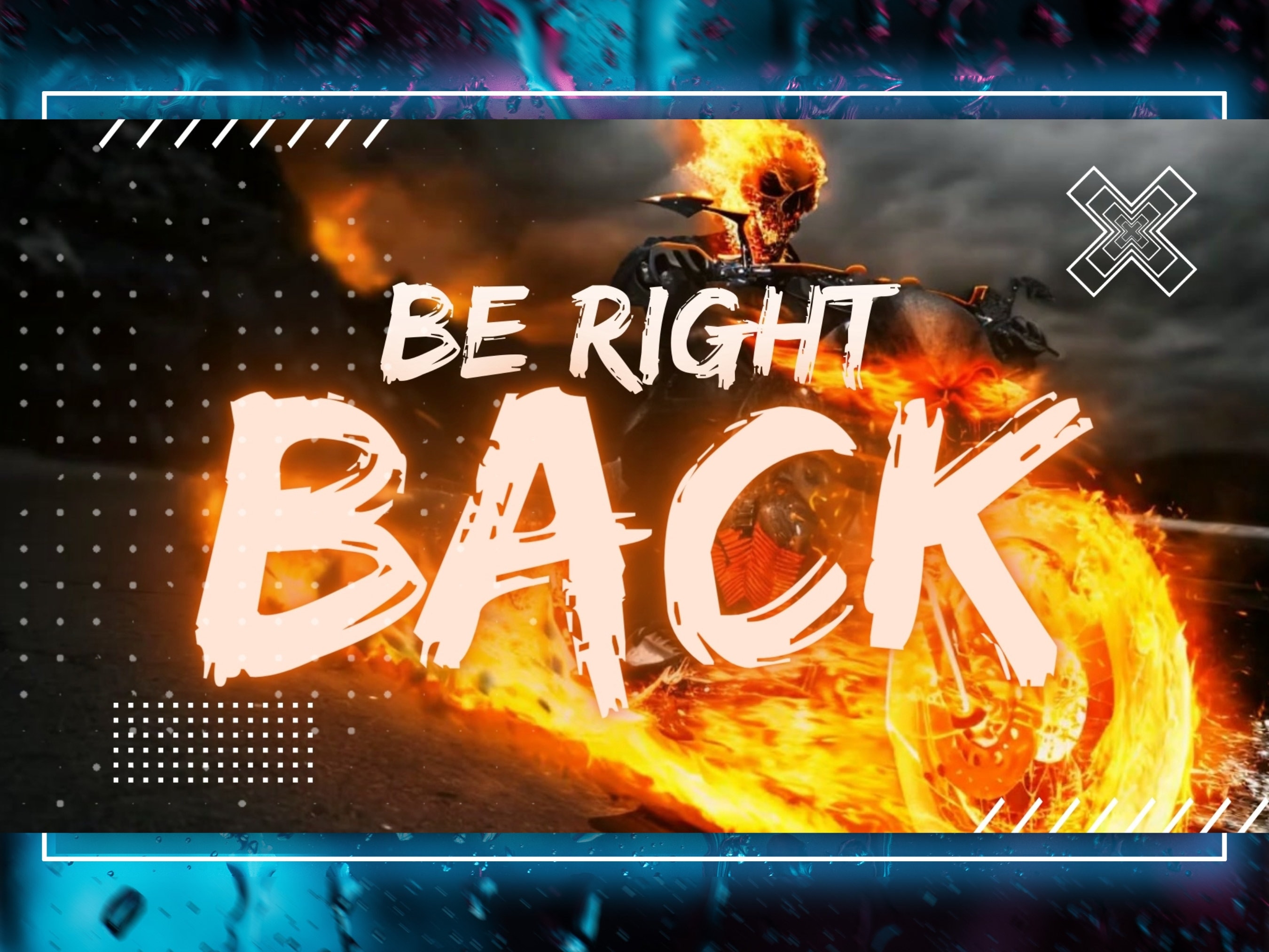 Animated Ghost-rider Stream Package | Gaming Overlay | Skeleton Design ...