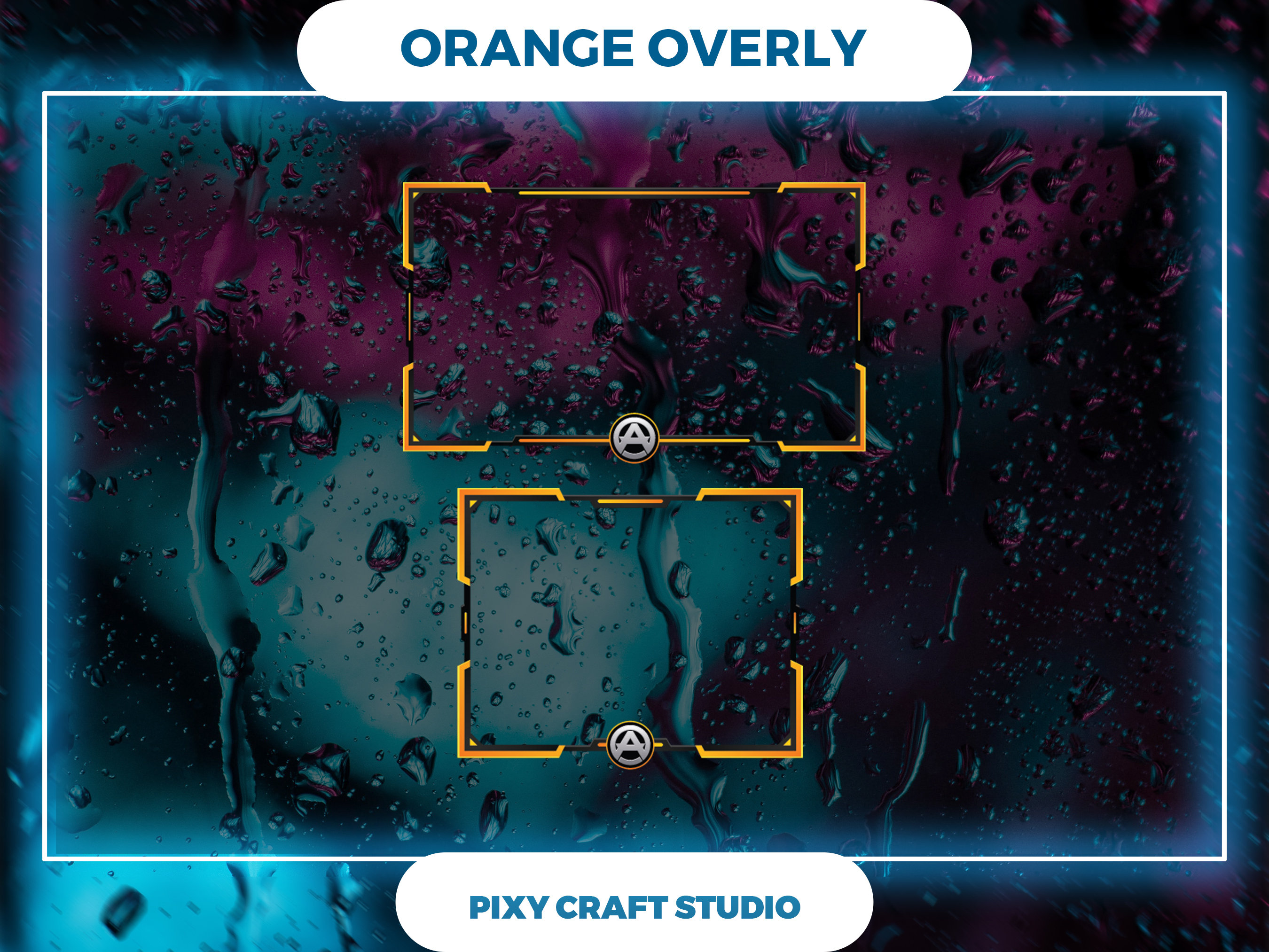 Vibrant Orange Animated Twitch Overlay Bundle | Stream Alerts ...