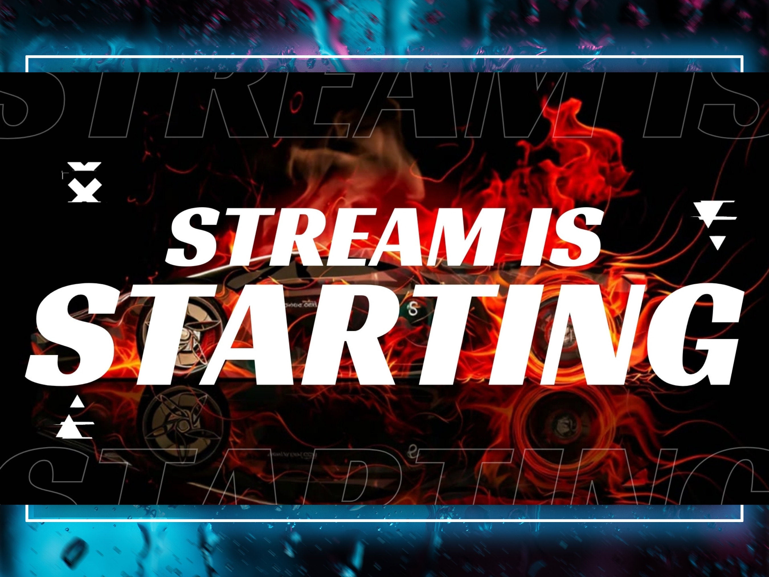 Car Animated Stream Package / Racing Aesthetic / Cars Theme / Fire ...