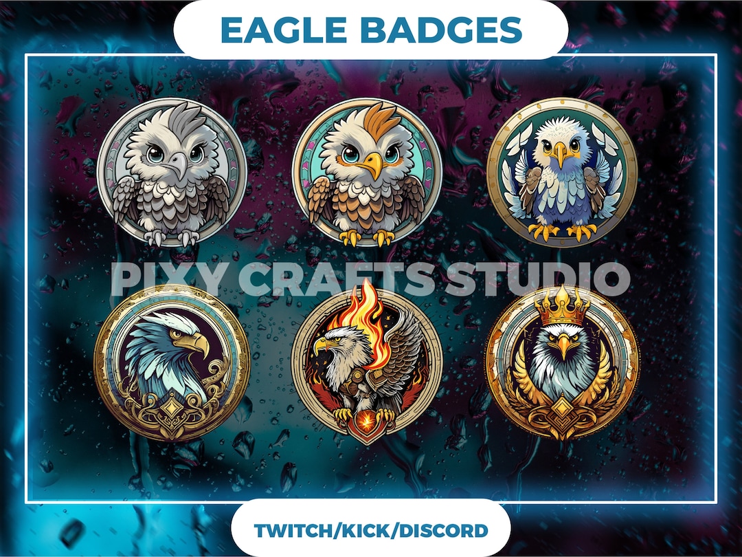Eagle Twitch Sub Badges / Streamer / Bird Sub Badges / Twitch Stream ...
