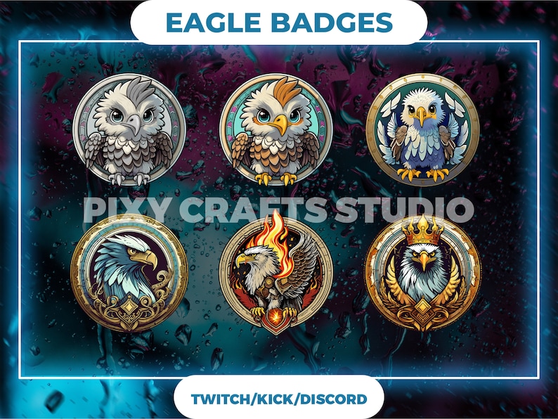 Eagle Twitch Sub Badges / Streamer / Bird Sub Badges / Twitch Stream ...