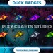 Duck Twitch Badge | Loyalty and Bit Badges for Twitch, Youtube, and ...