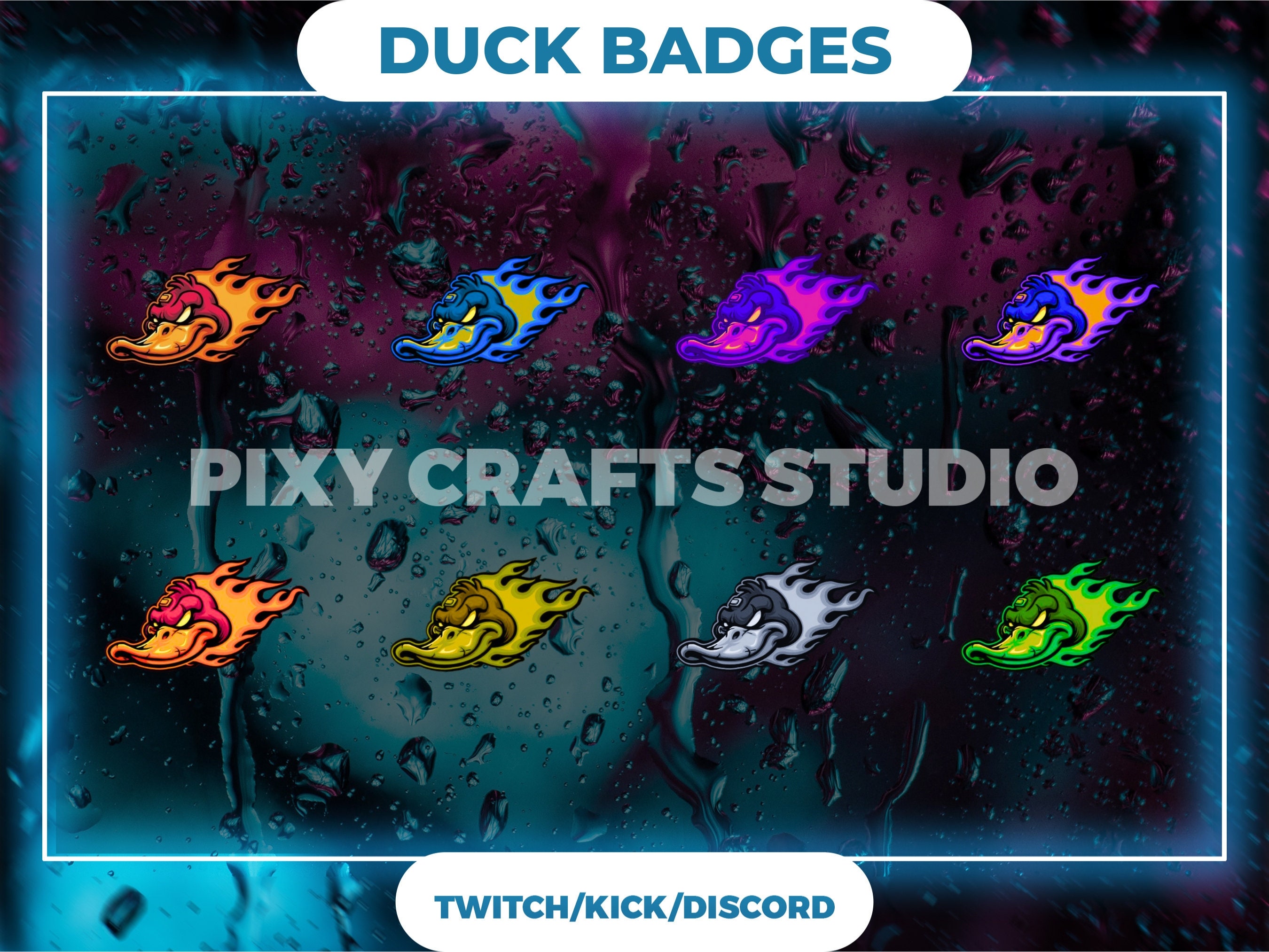 Duck Twitch Badge | Loyalty and Bit Badges for Twitch, Youtube, and ...