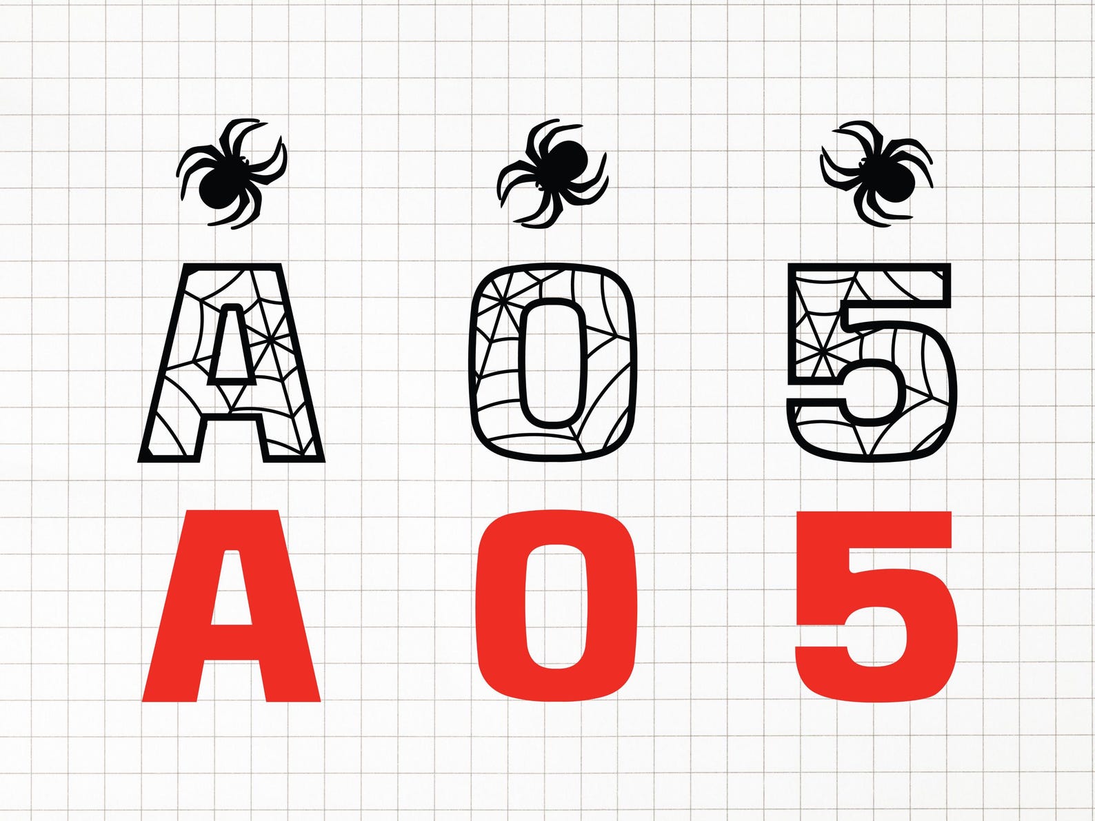 Spider Alphabet SVG, Spider Font SVG, Spider Font,spider Web Font ...