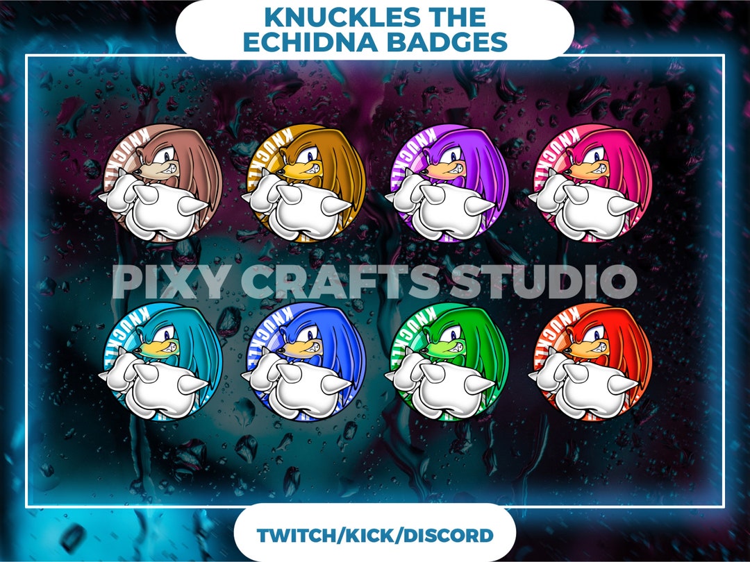 Twitch Badges | Knuckles-the-echidna | Bit Badges | Sonic Badges ...
