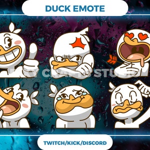 Duck Emote, Emote Pack for Streamers, Animal Emote - Instant Download ...